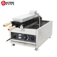China Electric Japanese Snack Machine for 5pcs Taiyaki Fish Waffle Maker and Ice Cream Cone for sale