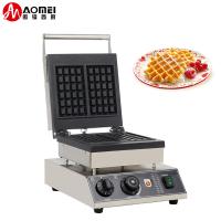 China Outdoor Waffle Maker Machine with Non-stick Square Shape and Electricity Power Source for sale