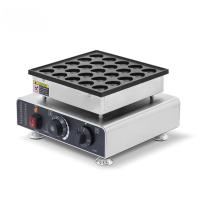 China 110V Commercial Waffle Maker Machine with Temperature Range of 50-300C and Compact Design for sale