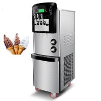 China Commercial Floor Standing 3 Flavor Soft Serve Ice Cream Machine with 36-42L/h Capacity for sale