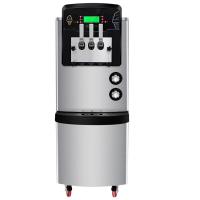 China Commercial Floor Standing 3 Flavor Soft Serve Ice Cream Machine with 36-42L/h Capacity for sale