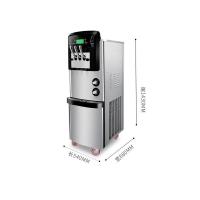 China Commercial Floor Standing 3 Flavor Soft Serve Ice Cream Machine with 36-42L/h Capacity for sale