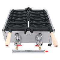 China Powerful 1800W Gas Waffle Maker with Custom Mould Shape Design Professional for sale