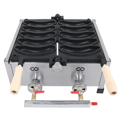 China Powerful 1800W Gas Waffle Maker with Custom Mould Shape Design Professional for sale