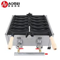 China Powerful 1800W Gas Waffle Maker with Custom Mould Shape Design Professional for sale