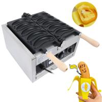 China Voltage 220V/110V Waffle Makers Banana Shape 1800W Electric Waffle Machine 10PCS for sale