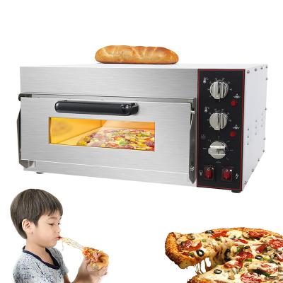 China 2000W Single Pizza Oven for Professional Pizza Makers in Bakery Restaurant Kitchen for sale