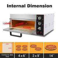China 2000W Single Pizza Oven for Professional Pizza Makers in Bakery Restaurant Kitchen for sale