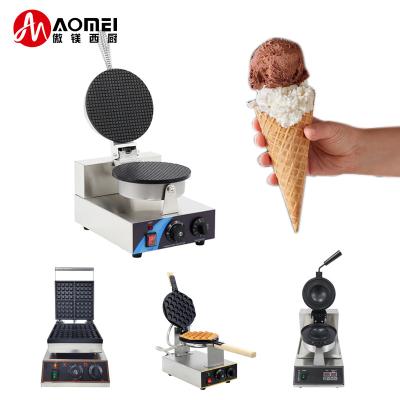 China Non-stick Plate Electric Waffle Maker Machine 1300W for Snack Bar Long Service Life for sale
