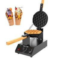 China Commercial Non-Stick Electric Egg Waffle Maker with Stainless Steel Construction for sale