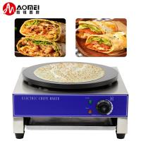 China 450*450*220mm Electric Crepe Maker Machine for Snack Equipment in Stainless Steel for sale