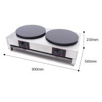 China 900*540*230mm Professional Stainless Steel Commercial Non-stick Electric Double Single Crepe Maker for sale