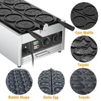 China Electric Vertical Four Spaces 10 yen Coins Waffle Maker Machine 375*630*250mm 13.3 KG for sale