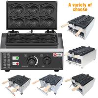 China 385*275*230mm Commercial 6pcs Mini Fish Shape Waffle Maker Goldfish Taiyaki Machine for sale