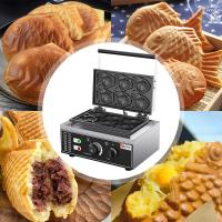 China 385*275*230mm Commercial 6pcs Mini Fish Shape Waffle Maker Goldfish Taiyaki Machine for sale