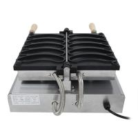 China 1800W Electric Banana Waffle Maker Nonstick 5pcs Waffle Making Machine 510*400*190mm for sale