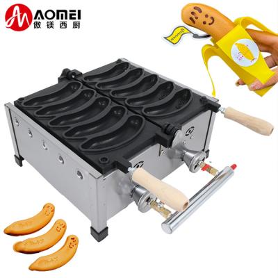 China 2024 Year Fashion Design Lpg Ng Gas Electric Long Waffle Maker Banana Shape Stick for sale