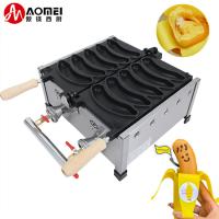 China 2024 Year Fashion Design Lpg Ng Gas Electric Long Waffle Maker Banana Shape Stick for sale