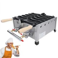 China 2024 Year Fashion Design Lpg Ng Gas Electric Long Waffle Maker Banana Shape Stick for sale