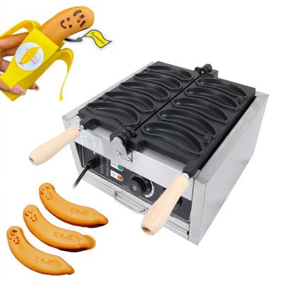 China Other Snack Machine Commercial Banana Shape Electric Waffle Wafer Maker 370*365*260mm for sale