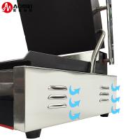 China Electric Griddle Panini Grill Sandwich Maker Contact Grill Machine 1800W Easy to Clean for sale