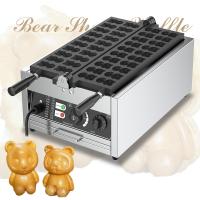 China Animal Shaped Snacks Waffle Maker with Non-stick Coated Plate and Adjustable Power 3000W for sale