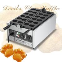 China 3000W Bear Paw Muffin Baking Machine with Cat Paw Shape Voltage 220v Cartoon Waffle for sale