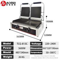 China Commercial Electric Cast Iron Contact Sandwich Panini Press Maker Grill Griddle Machine for sale