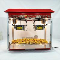 China 860*420*740mm Electric Big Double Pot Popcorn Machine for Snack Food Processing Line for sale