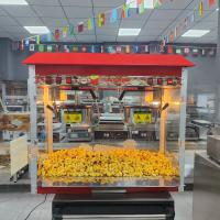 China 860*420*740mm Electric Big Double Pot Popcorn Machine for Snack Food Processing Line for sale