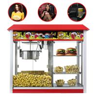 China Automatic Popcorn Machine With Food Warmer Display And Inner Pot Size Dia190*H60mm for sale