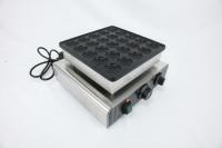 China 850w Stainless Steel Waffle Maker Mini Pancake Machine 25 Round-shape Snack Machine for sale