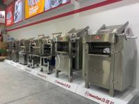China 1500W Commercial Dough Roller Machine Stand Type For Dumpling Wonton Wrapper for sale