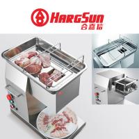 China Stainless Steel Butchery Fresh Meat Cube Cutter Slicer 600w 250kg/H Meat Cutting Machine for sale