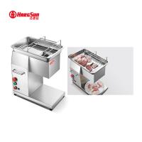 China 1.1kw Automatic Meat Cutting Machine 500kg/h Frozen Meat Slicer Machine for sale