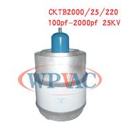 China 100~2000pf 25KV Vacuum Variable Capacitor , Ceramic Variable Capacitor Low Loss for sale