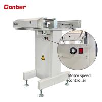 China High Efficiency Motor-Driven PCB Belt Conveyor for SMT Production Line PLC Controlled AC110V/220V CBC-100A for sale