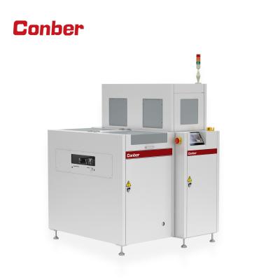 China Conber Dual Magazine Unloader Push Plate Protection Full Dust Cover Optional Reverse PCB Unloading Design Motor Engine PLC for sale