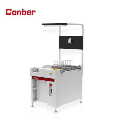 China Conber PLC Controlled High-Speed Motor/Engine SMT PCB Reject Conveyor Dual Track Pick and Place Machine Unloader CWBC-500N for sale