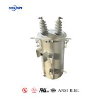 China 10-333kVA Single Phase Pole Mounted Transformer ANSI IEEE IEC Cylindrical Oil Immersed for sale