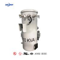 China 10kVA Single Phase Pole Mounted Transformer 4.16kV to 120V UL Certified for sale