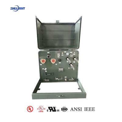 China 200 kVA Single Phase Pad Mounted Transformer 34500V to 120V FR3 Oil ≤55dB for sale