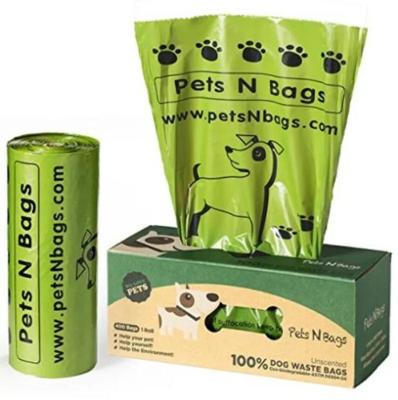 China SGS Certified PLA Compostable Biodegradable Dog Poop Bags - Custom Size Eco-Friendly Pet Waste Disposal for sale