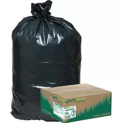 China Black PLA Compostable Biodegradable Plastic Garbage Bags - 6 Month Degradation, 10,000pcs MOQ, Custom Sizes for sale