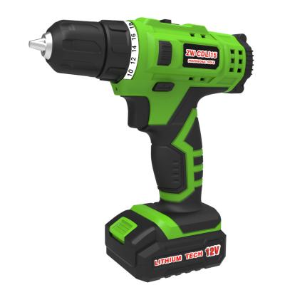 China Lightweight Compact Soft Grip 1.3Ah Lithium Cordless Electric Drill , Rechargeable electric drill 12V Drill Set for sale