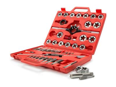 China Alloy Steel / HSS / Carbon Steel Tap and Die Set Metric with Titanium Nitride Coated for sale