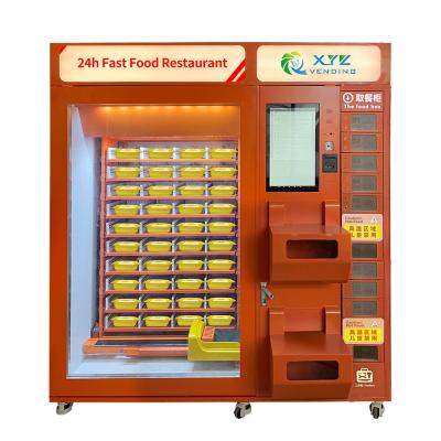 China XYZ 21.5 Inch Touch Screen Hot Food Vending Machine with 56-112 Slot Capacity and 4800W Power for sale