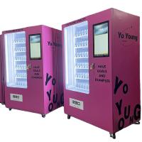 China 21.5-inch Touch Screen Cosmetic Vending Machine with 350kg Steel Construction - 6 Layer Spiral Slot Design for sale