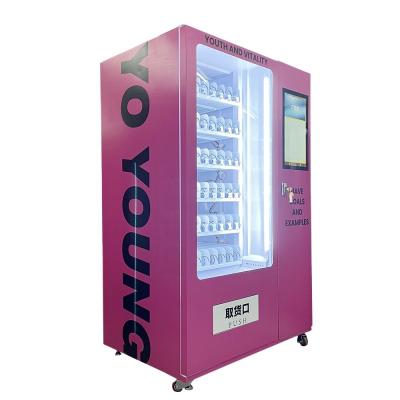 China Pink Cosmetic Vending Machine with 21.5-inch Touch Screen and Infrared Security - Model XYZ-RD002 1200x1925mm for sale
