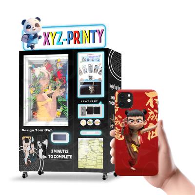 China DIY Automatic Phone Case Printer Vending Machine with 468 Case Capacity and 700W Power for sale